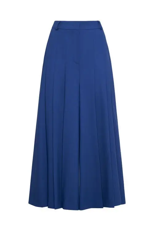 MAISON COMMON Cool Wool Trousers Skirt - Electric Blue
