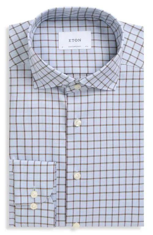 Eton Contemporary Fit Checked Dress Shirt