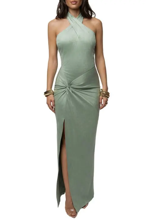 JLUXLABEL Charlotte Halter Maxi Dress