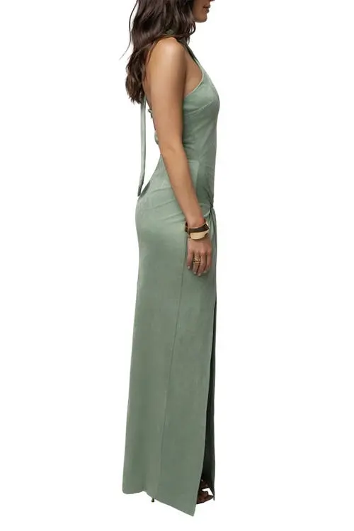 JLUXLABEL Charlotte Halter Maxi Dress