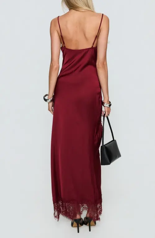 Princess Polly Katalyna Cowl Neck Lace Maxi Dress