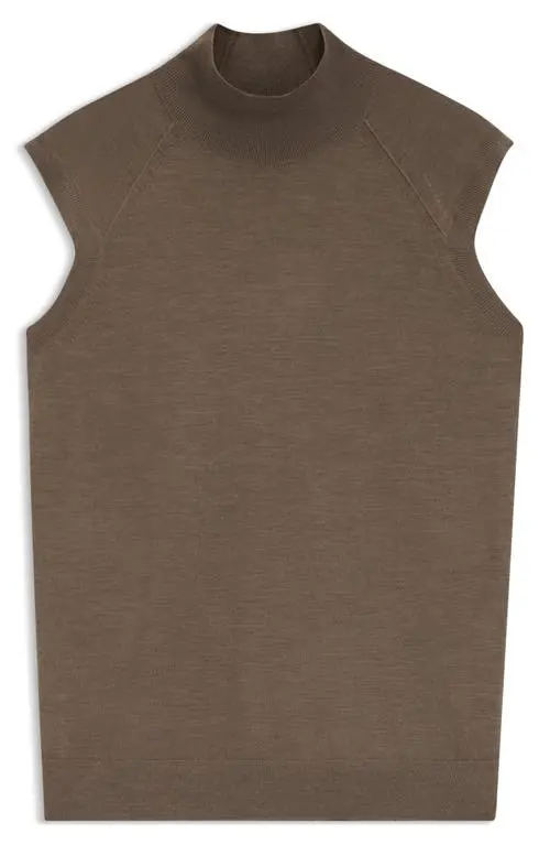 BOSS Fipini" Mock Neck Virgin Wool Top