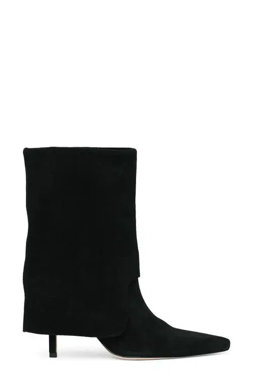 Cinq À Sept Anita Foldover Pointed Toe Suede Bootie