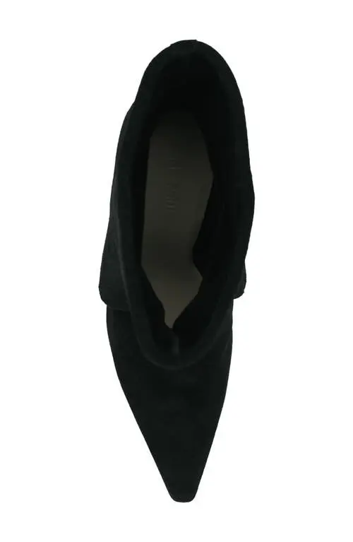 Cinq À Sept Anita Foldover Pointed Toe Suede Bootie