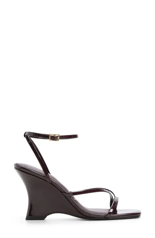 Aldo Lexina Wedge Sandal With Adjustable Ankle Strap