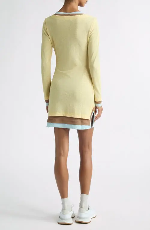 SIEDRES Lyna Long Sleeve Layered Minidress