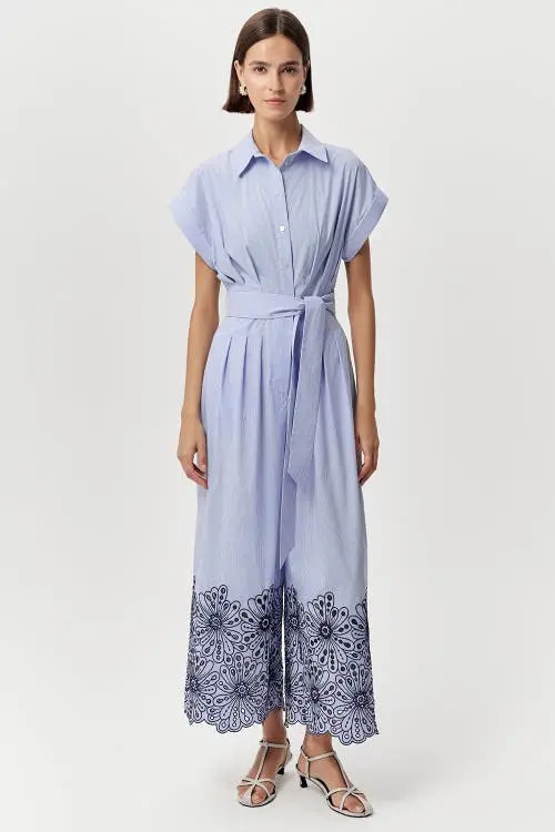 EXQUISE Zoie Embroidered Jumpsuit