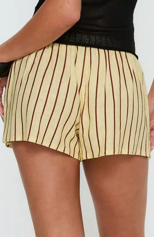 Princess Polly Abigayle Stripe Drawstring Shorts