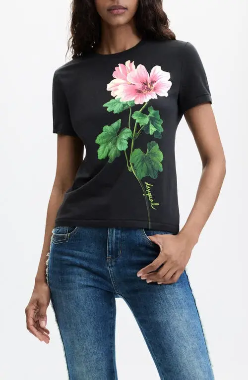 Desigual Floral Graphic T-shirt