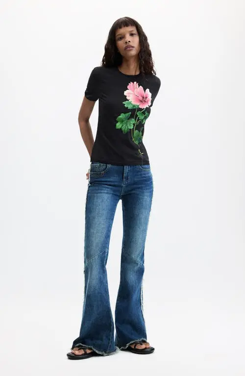 Desigual Floral Graphic T-shirt