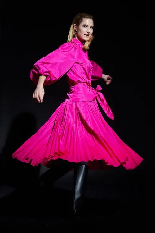 MAISON COMMON Taffeta Skirt With Bow Tie - Pink