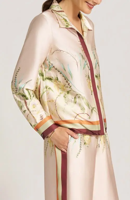 Matty M. Palmera Botanical Print Button-down Shirt
