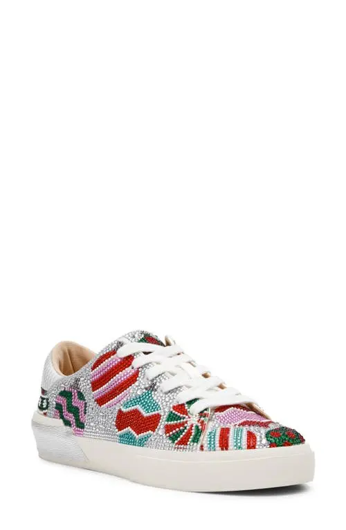 Betsey Johnson Callie Embellished Lace-up Sneakers