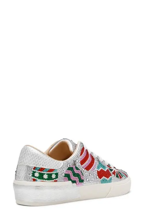 Betsey Johnson Callie Embellished Lace-up Sneakers