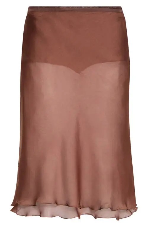 SIEDRES Colette Sheer Chiffon Midi Skirt