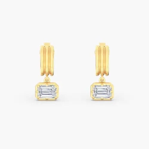 EVERLEE Emerald Aura Drop Lab Diamond In 14k Gold