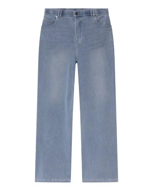 Mint Velvet Stretch Denim Wide Leg Travel Jeans