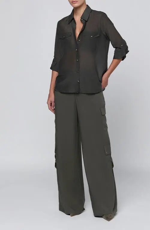 L'Agence Pearson Cotton And Silk Shirt