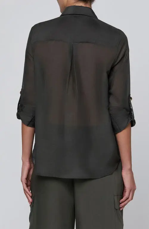 L'Agence Pearson Cotton And Silk Shirt