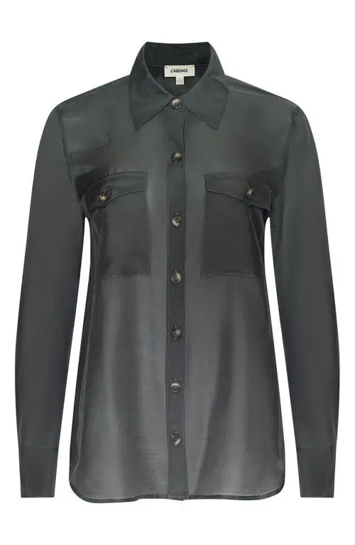 L'Agence Pearson Cotton And Silk Shirt