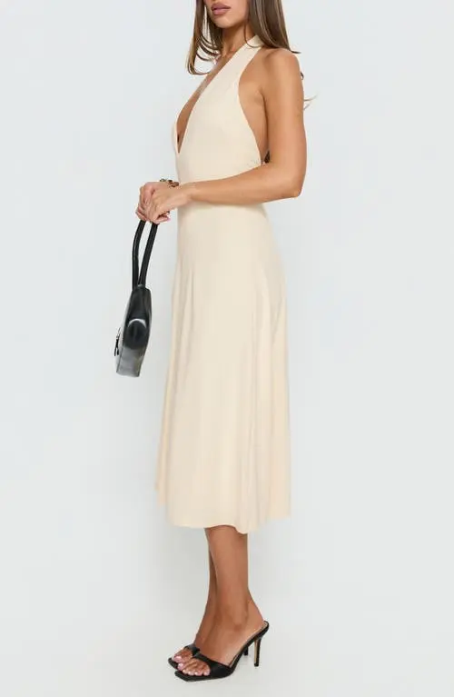 Princess Polly Morganne Plunge Halter Midi Dress