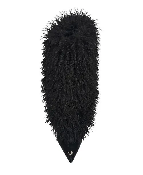 True Religion Faux Fur Trimmed Knee High Boots - Black