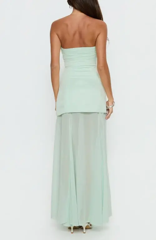 Princess Polly Strapless Chiffon Gown