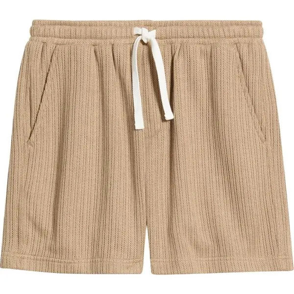 RIZORT Hunter Knit Drawstring Shorts - Sand