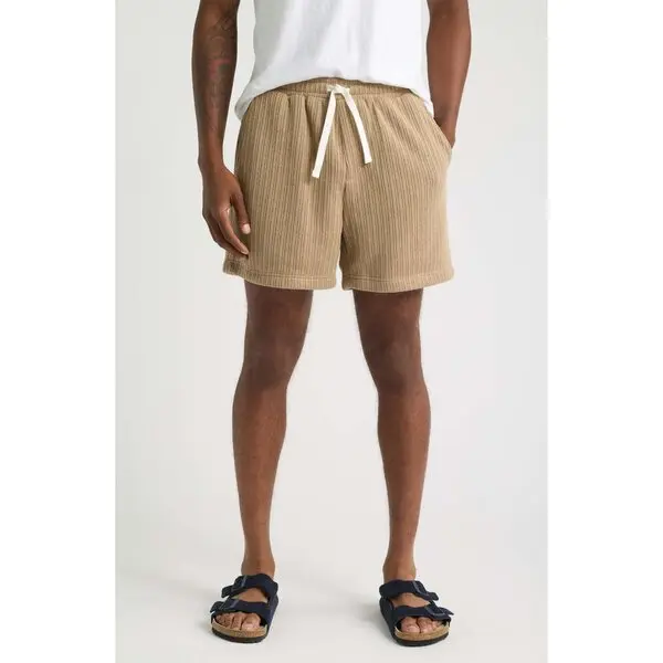 RIZORT Hunter Knit Drawstring Shorts - Sand