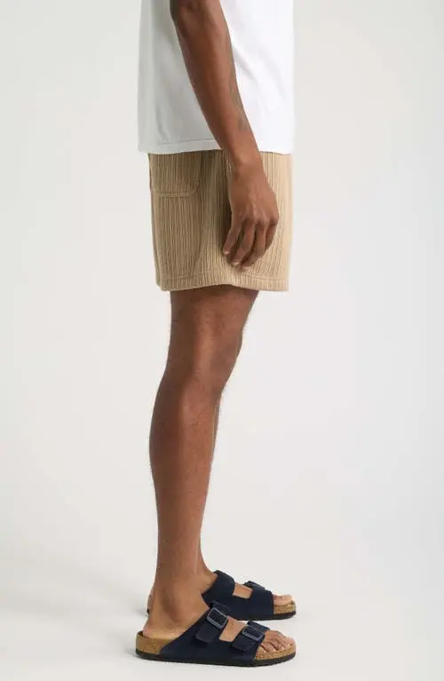RIZORT Hunter Knit Drawstring Shorts - Sand