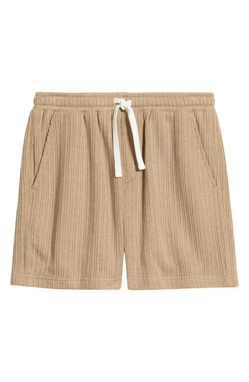 RIZORT Hunter Knit Drawstring Shorts - Sand