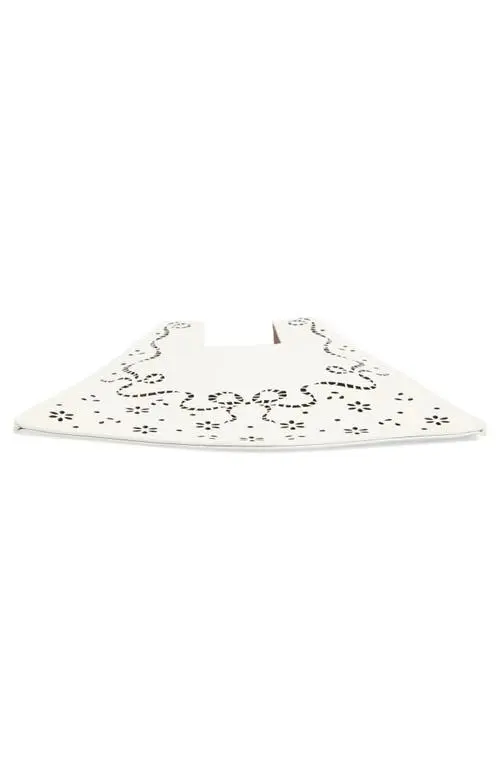 Simone Rocha Mini Lasercut Leather Shopper - Cream