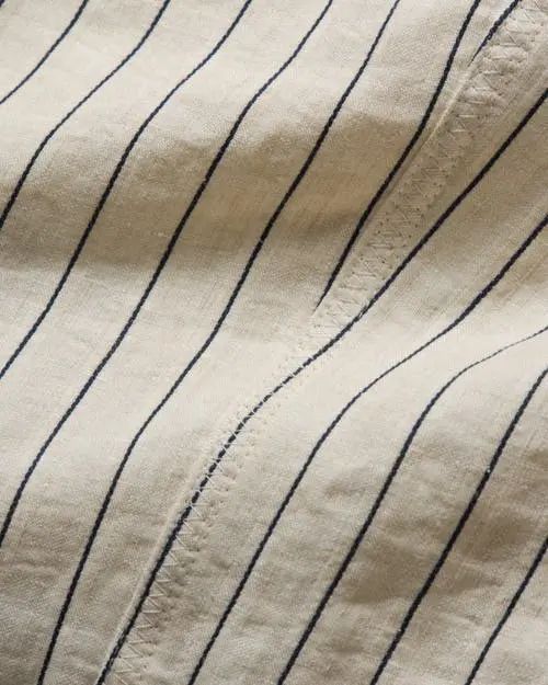 Orlebar Brown Relaxed Fit Pinstriped Linen Shorts