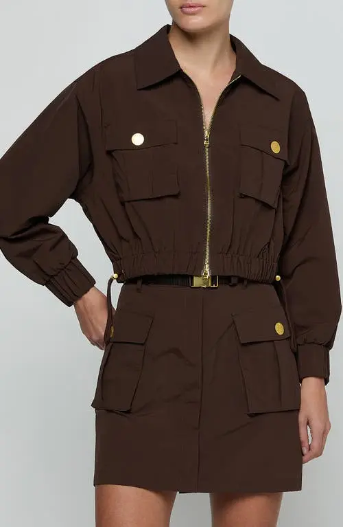 L'Agence Kade Cargo Pocket Windbreaker - Dark Java