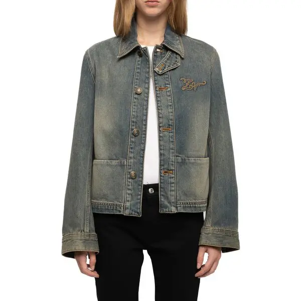 Zadig&Voltaire Lessa Logo Denim Jacket