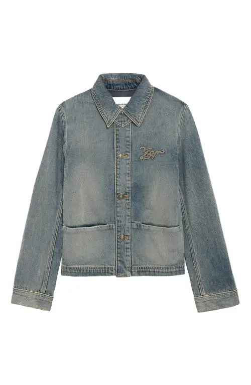 Zadig&Voltaire Lessa Logo Denim Jacket