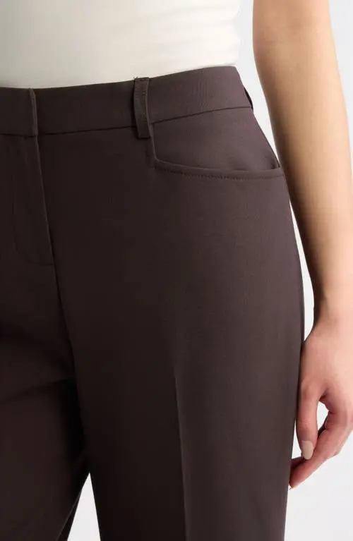 TAHARI ASL Birdseye Straight Leg Career Pants