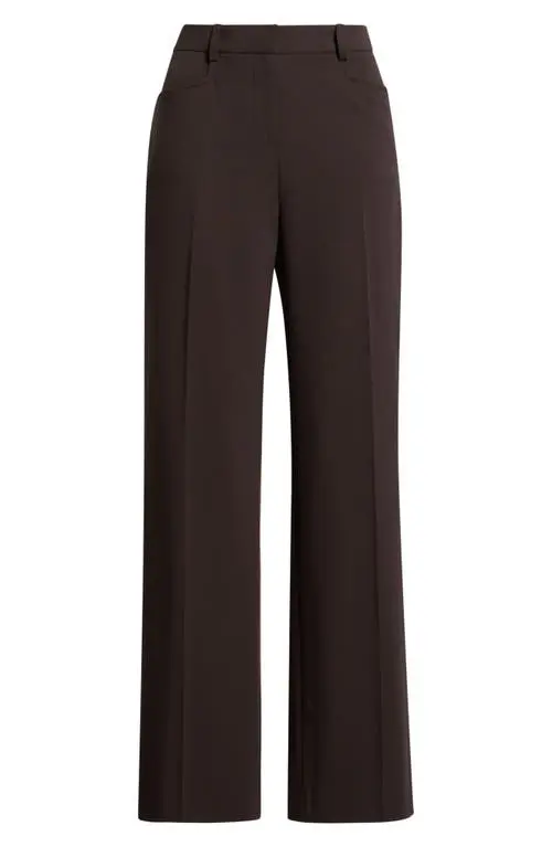 TAHARI ASL Birdseye Straight Leg Career Pants