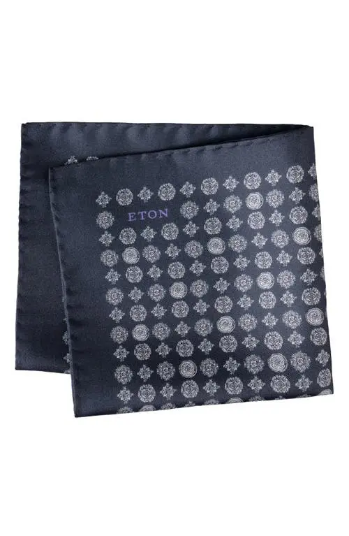 Eton Medallion Silk Twill Pocket Square