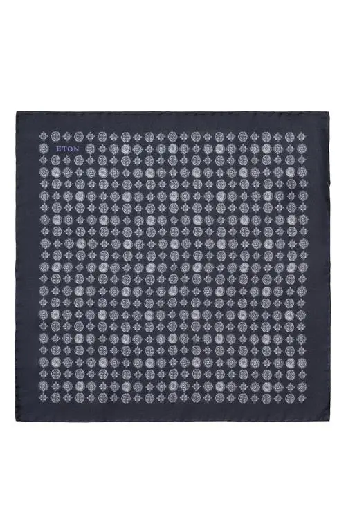 Eton Medallion Silk Twill Pocket Square