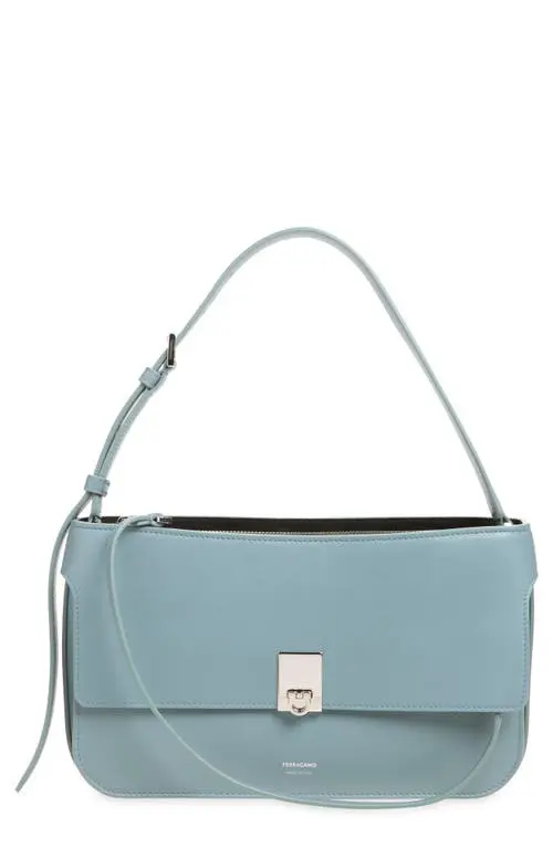 FERRAGAMO Extrasmall Cara Shoulder Bag - Seaglass