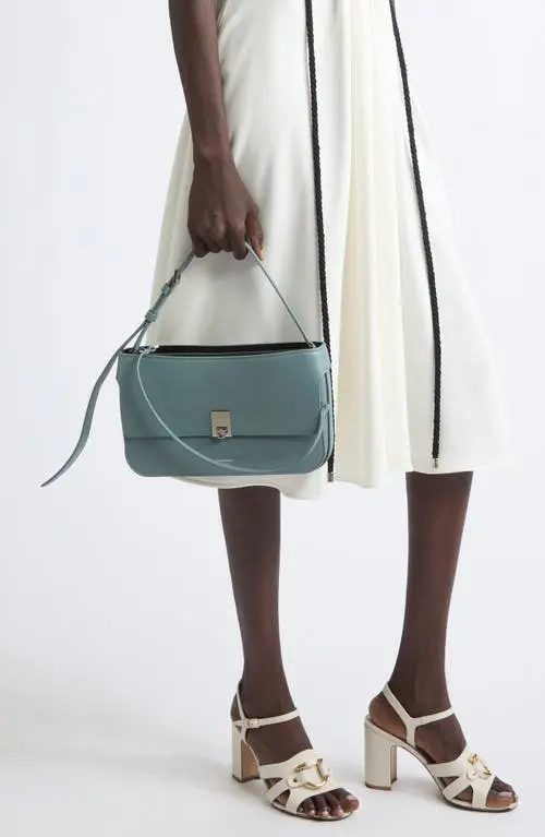 FERRAGAMO Extrasmall Cara Shoulder Bag - Seaglass