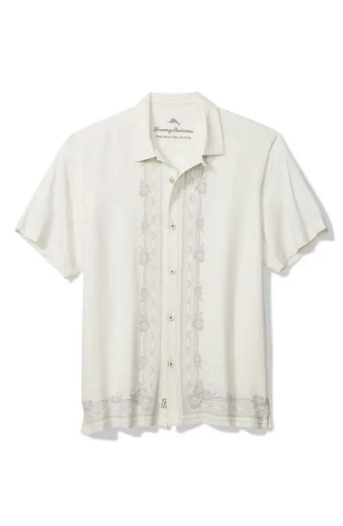 Tommy Bahama Isle Do Embroidered Silk Camp Shirt