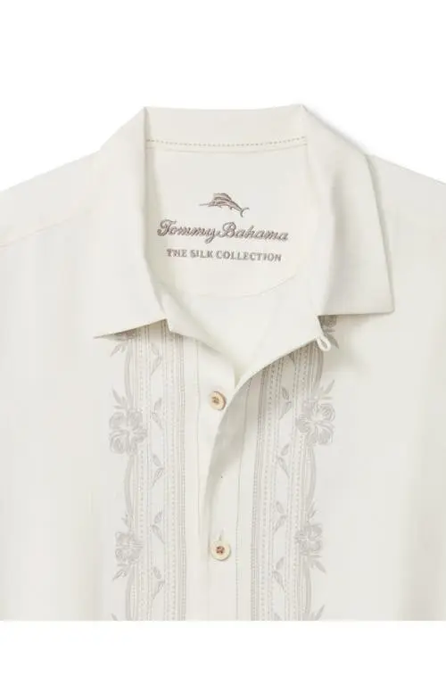 Tommy Bahama Isle Do Embroidered Silk Camp Shirt
