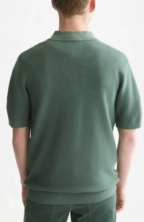 Scotch & Soda Regular Fit Structured Knit Cotton Polo