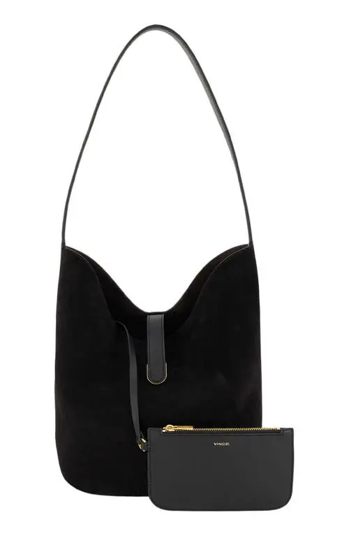 Vince Medium Eris Suede Bucket Bag