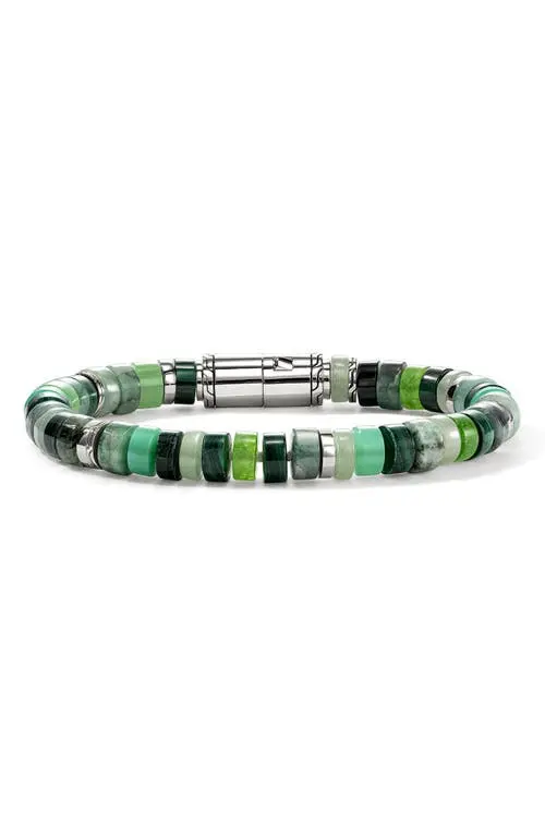 John Hardy Heishi Sterling Stone Bracelet
