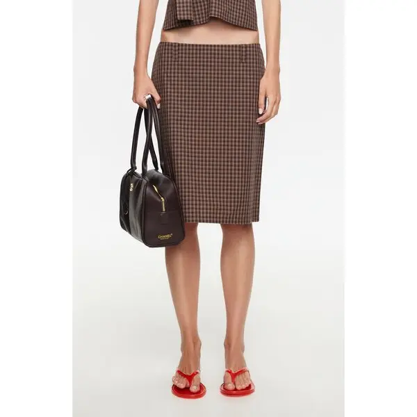 Lioness Play On Midi Skirt - Chocolate