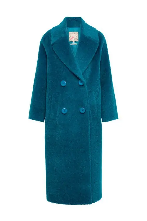 MAISON COMMON Long Alpaca Coat - Emerald