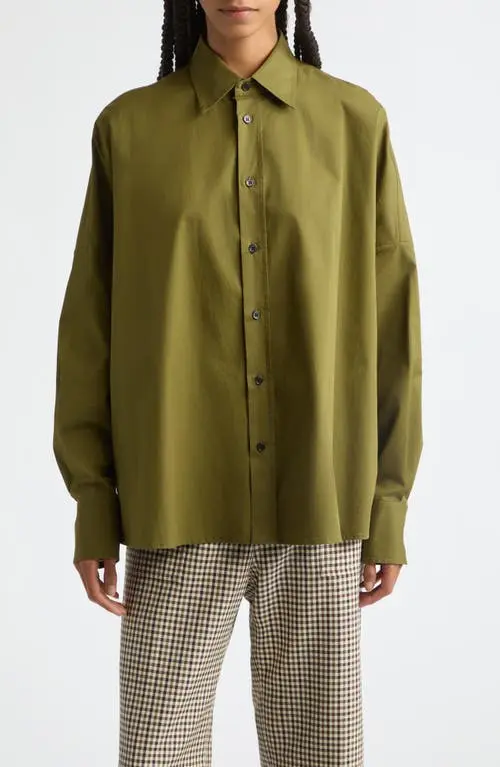 Plan C Stretch Cotton Poplin Shirt